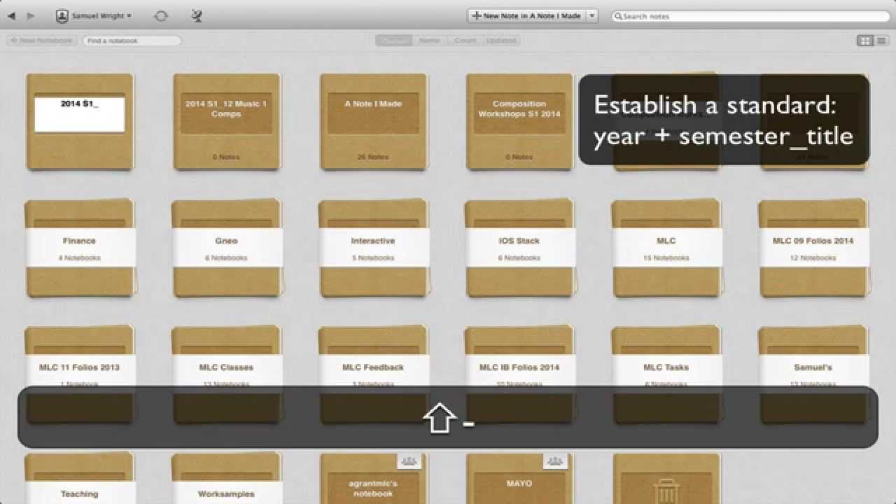 Making an Evernote Composition Portfolio