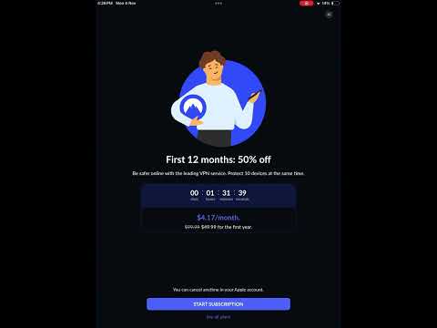 Use NordVPN for free! (account needed)