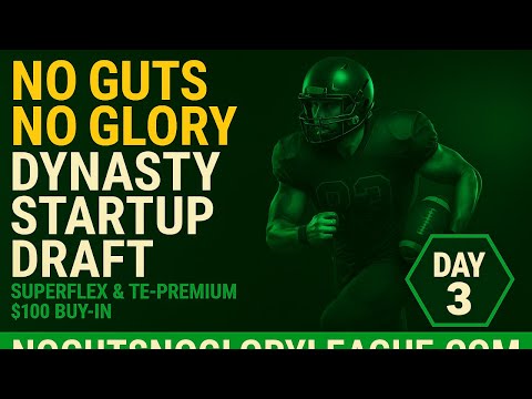 Fantasy Football Draft Day Strategy | $100 Superflex TE Premium League | No Guts No Glory