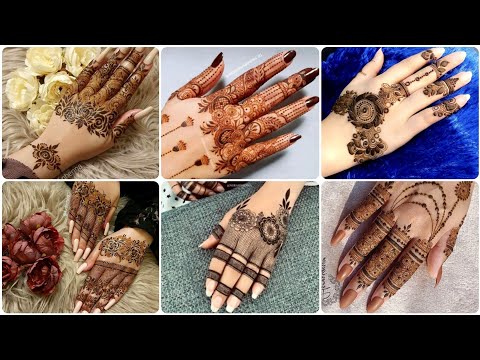 New Mehndi Design 2025 Simple Back Hand Fingers/Finger Mehndi Designs For Back Hands/फिंगर डिजाइन