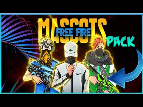 Mascots pack freefire||Freefire mascot png pack...free to use