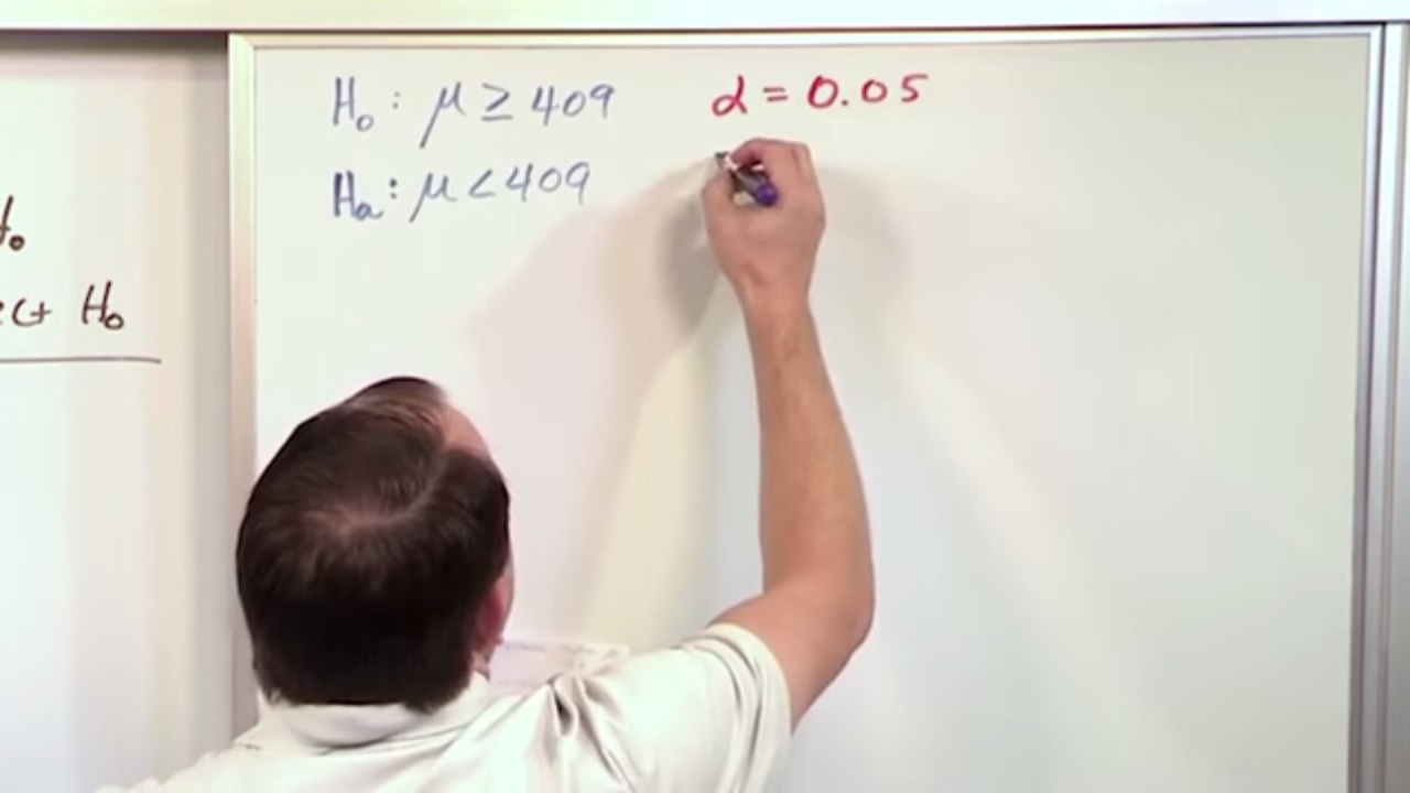Lesson 6 - Hypothesis Testing For Means Using P-values & Large Samples, Part 1