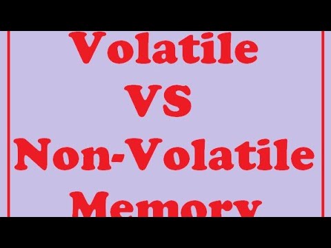 Volatile and Non-volatile Memory Difference ll volatile and Non-volatile Memory mein kya fark hai ll