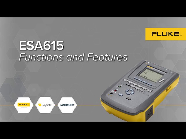 Electrical Testers - FLUKE ELECTRICAL SAFETY ANALYZER ESA615 ...