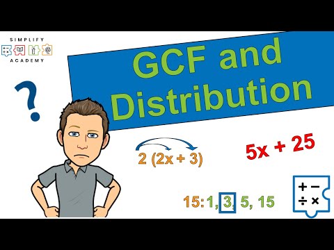 Distributing using GCF (Math 6)