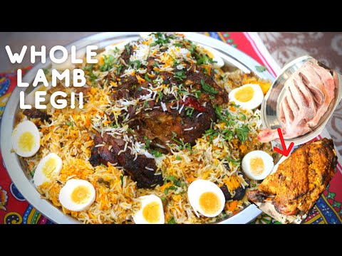 Raan Biryani Recipe | BAKRA EID SPECIAL | Whole Leg of Lamb Biryani ...