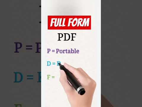 🔴Full form of PDF | Full form | PDF full form | PDF ka full form | PDF ka full form kya hai