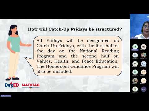 NATIONAL ORIENTATION OF CATCH-UP FRIDAY