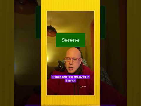 Word of the Day: Serene