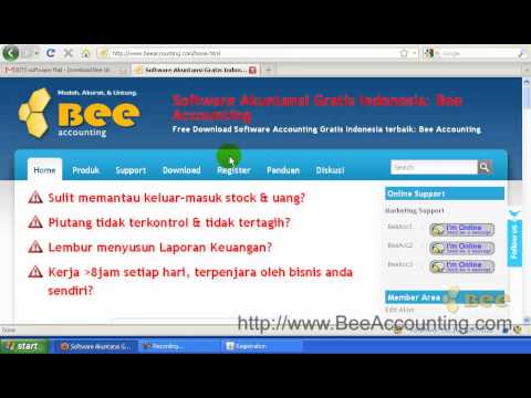 Register Bee Accounting Software Akuntansi Indonesia Gratis