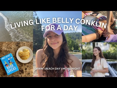 LIVING LIKE THE SUMMER I TURNED PRETTY FOR A DAY β‘ (grwm, beach day, movie night, etc.)
