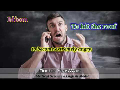 Idiom 1 | To hit the roof | Meaning and usage in Example | Doctor YaasWais English