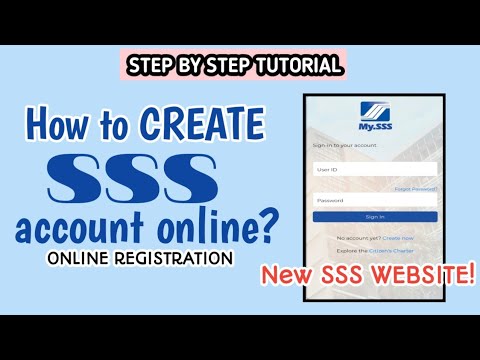 HOW TO CREATE SSS ACCOUNT ONLINE? How to register SSS online?
