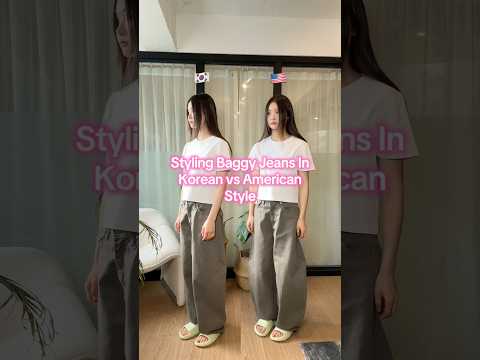 Baggy jeans: American Vs Korean style. Which one do you pick? #fashiontrends