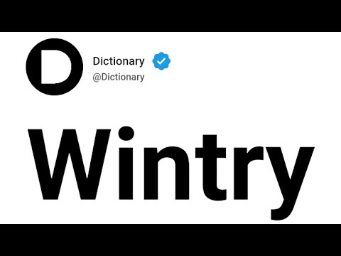 Wintry Meaning In English
