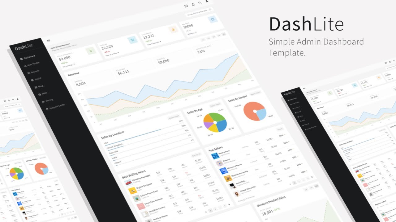 Dashlite – Admin Dashboard Template | HTML/CSS | Free Source Code