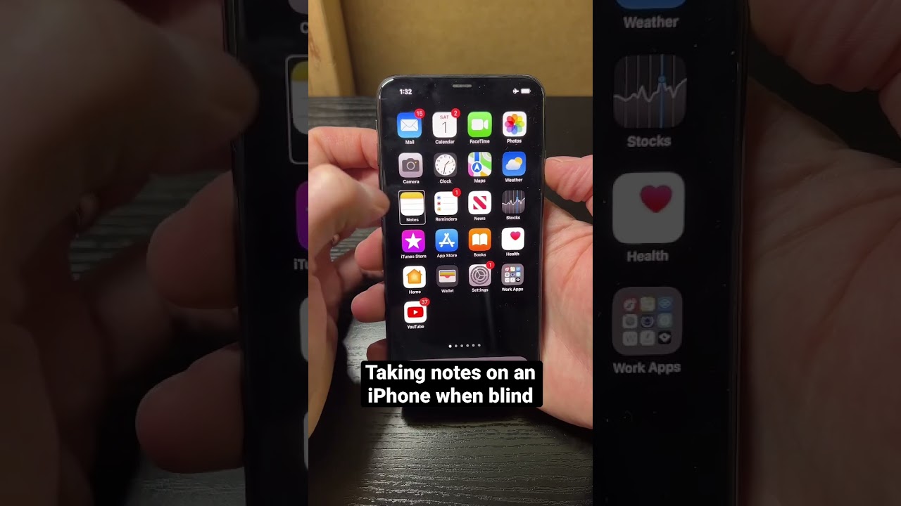 Voiceover Accessibility Feature for the Blind and Visually Impaired on iPhone #iphone #blind #tech