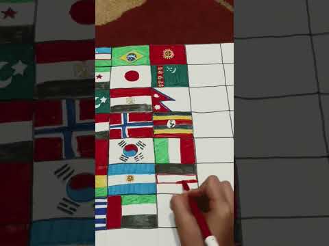Almanya bayrağı çizimi...sıradaki bayrak ne olsun...#shorts