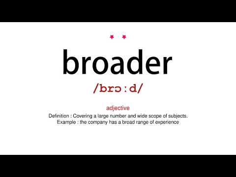 How to pronounce broader - Vocab Today