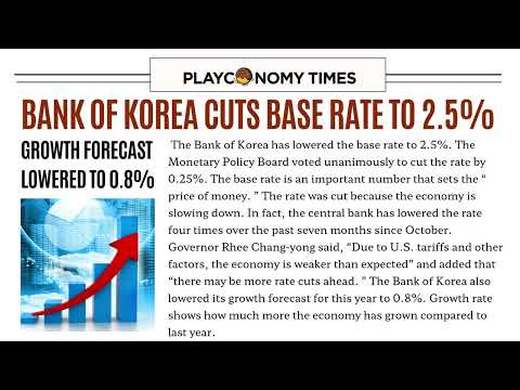 [Playconomy Times] 2025.06 BANK OF KOREA CUTS BASE RATE TO 2 5%
