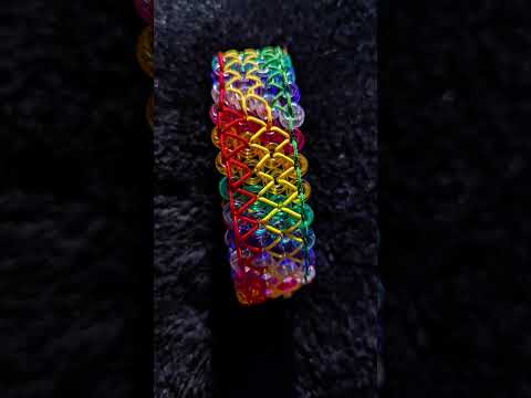 new cuff, braclet, and fidget ring #kandi #kandikid #kandicuff #alternative