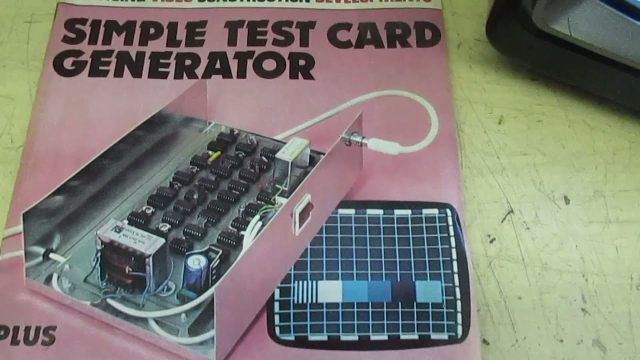 Television magazine 1978 simple test pattern generator .