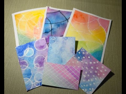 Watercolor Crayon Resist Video Class