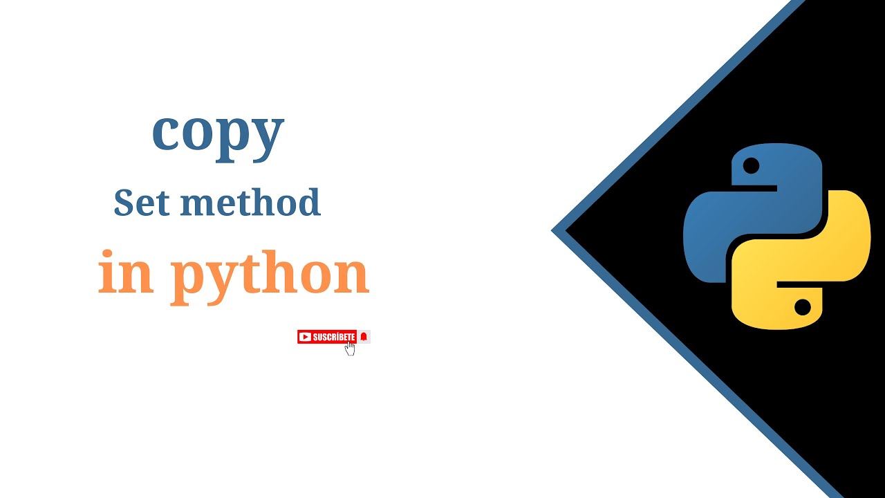 (RK) Set copy() Method in python