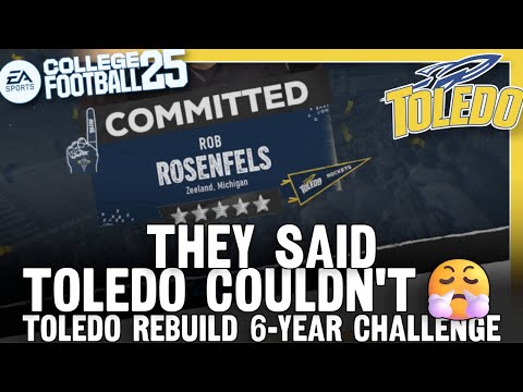 BREAKING: College Football 25 Rebuild Challenge | Toledo's Path to Glory 🏈