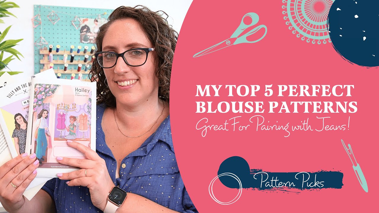 Top 5 Blouse Sewing Patterns for Beginners and for Pairing with Jeans