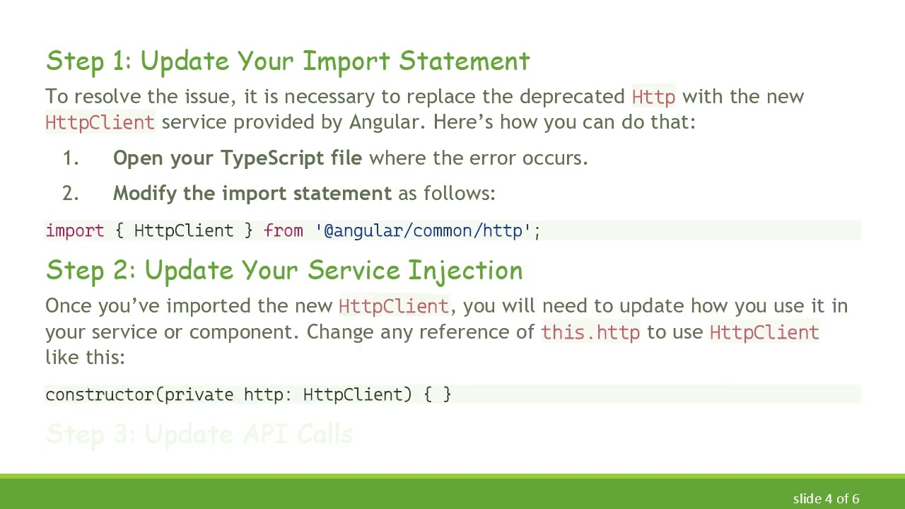 Fixing the Cannot find module '@ angular/http' Error in Angular 9
