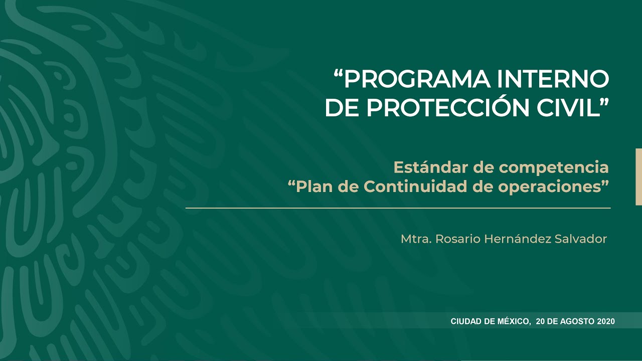 Curso: Programa Interno de Protección Civil, 2020