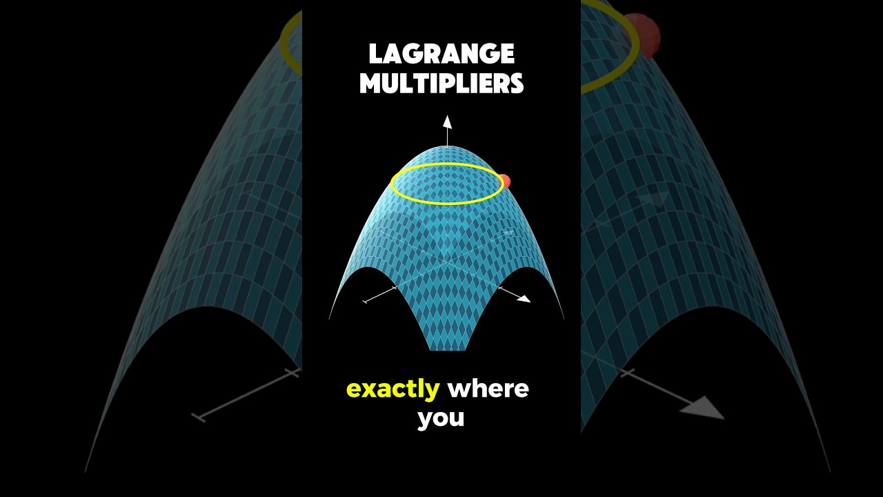 lagrange multipliers #maths #statistics #machinelearning #datascience