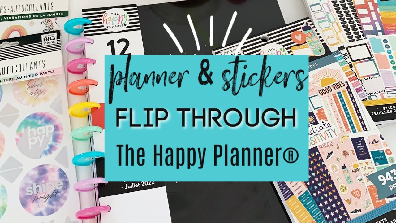 Flip Through Friday | Back to School Happy Planner Release | Big Teacher Planner And Sticker Books