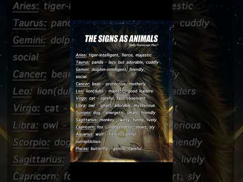 Astrology | Zodiac Signs as Animals
