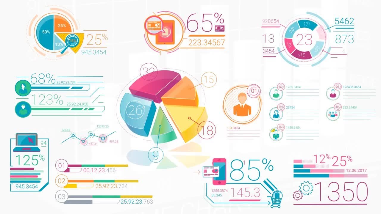 Colorful Corporate Infographic Elements After Effects Templates
