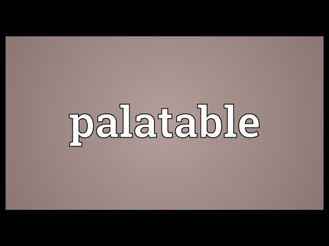 Palatable Meaning