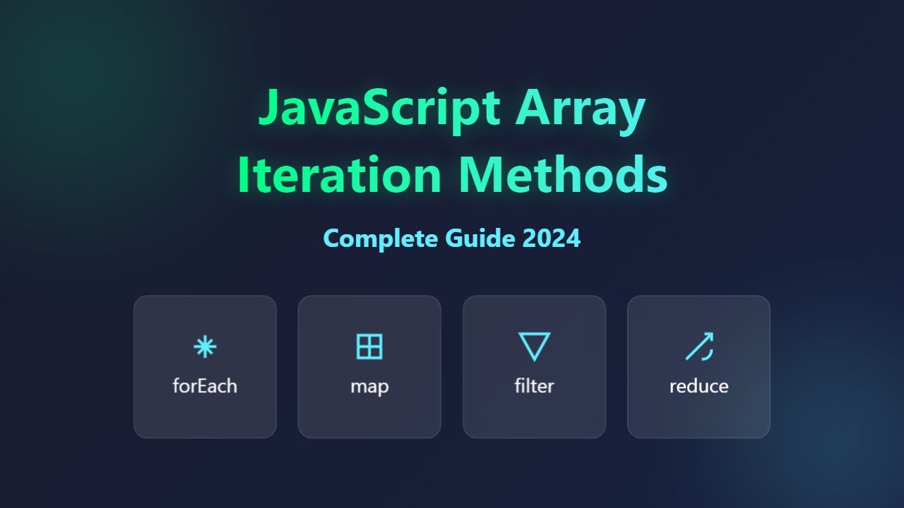 Master JavaScript Array Iteration: forEach, map, filter, reduce & More!