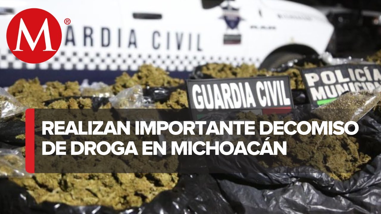 Autoridades detienen a 4 personas en Michoacán, les aseguraron 20 kilos de marihuana