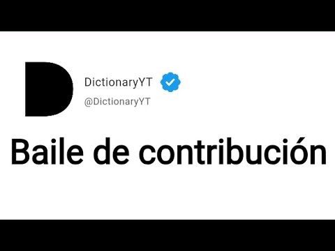 Baile de contribución Meaning in English