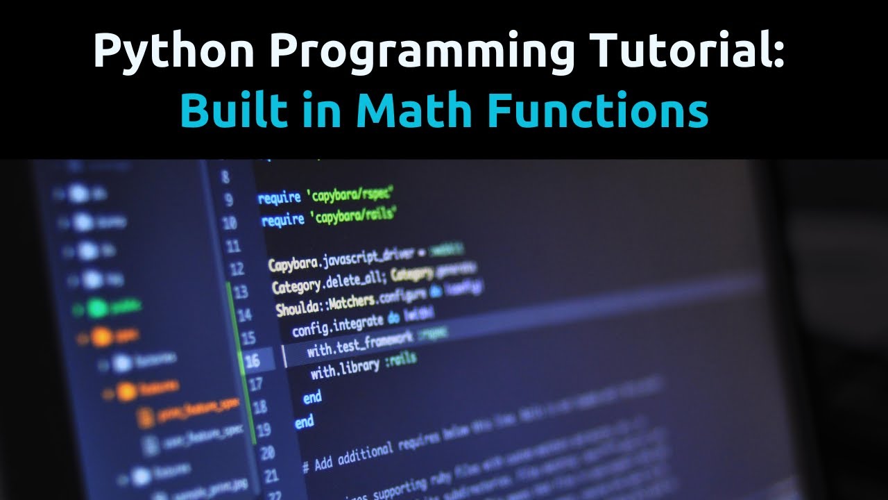 Python Tutorial: Using Built In Functions (sqrt and fabs)