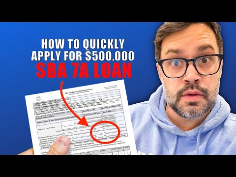 How To Quickly Apply for $500,000 SBA 7A Loan