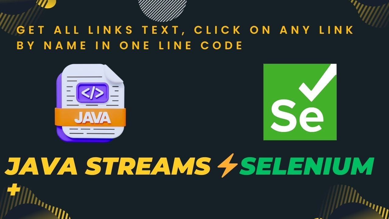 Java 8 stream tutorial with Selenium