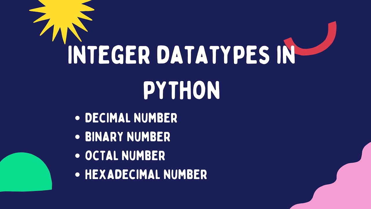 #5 Integer Data type in Python  |  | What is number data type | Examples of number data type