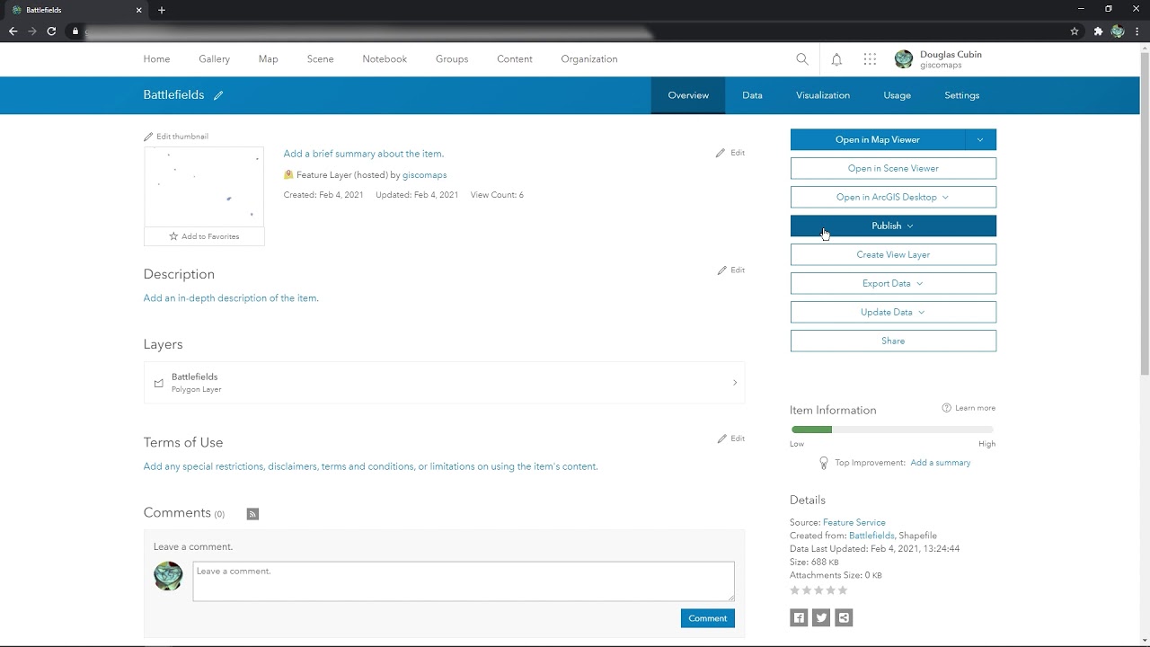 Edit Data In ArcGIS OnLine