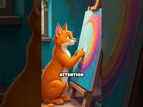 Cats Fascinated by Paw-Painting Feline Art