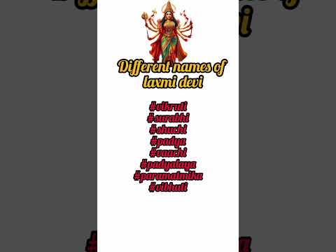 different names of laxmi/names on goddess laxmi #shorts #shortsfeed #shortsvideo #names #laxmi #god