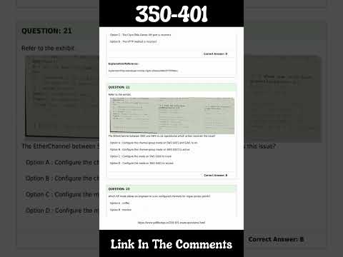 350-401 Exam Dumps With Practice Questions - Free Download