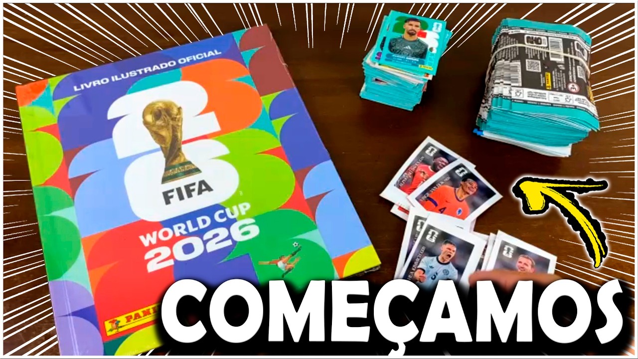 INICIANDO o ÁLBUM da COPA do MUNDO 2026 - Figurinhas da Panini!