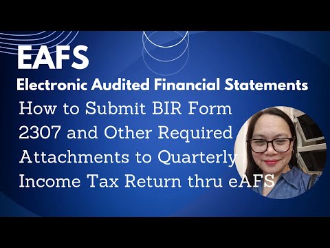 HOW TO SUBMIT BIR FORM 2307 AS ATTACHMENT TO QUARTERLY INCOME TAX RETURN